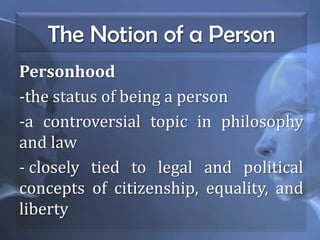 The Human Person | PPTX