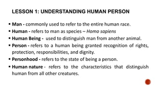 THE HUMAN PERSON AND EMBODIED SPIRIT.pptx