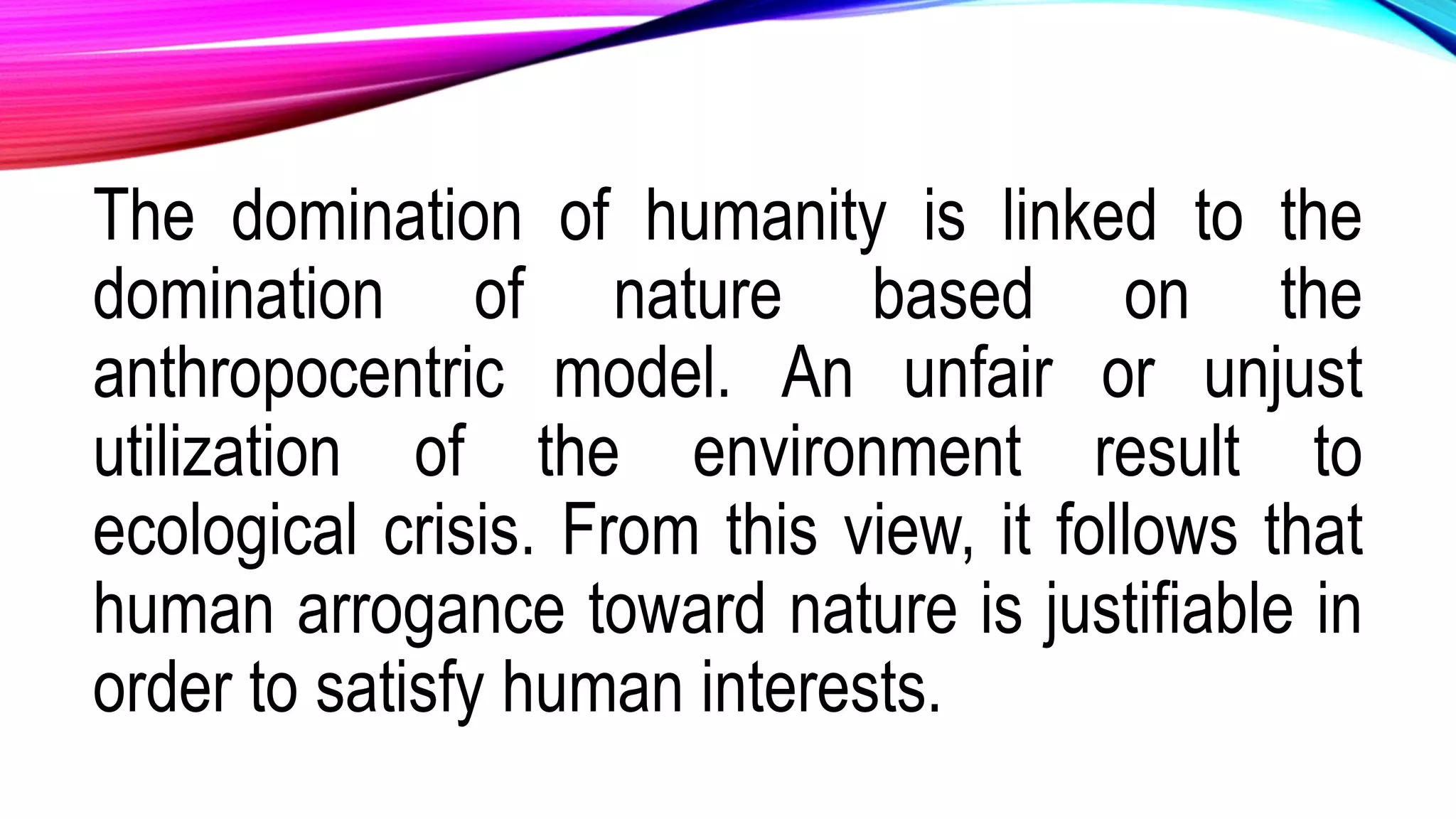 The human person in the environment | PPTX