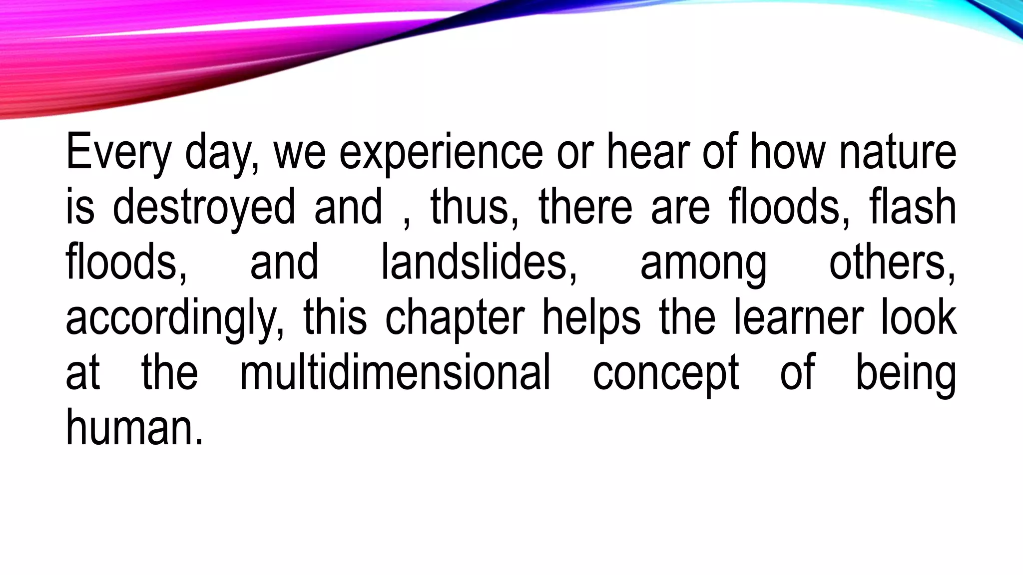 The human person in the environment | PPTX