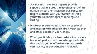 The human person in the society Introduction to Philosophy of a human ...