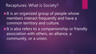 The Human Person in the Society II | PPTX