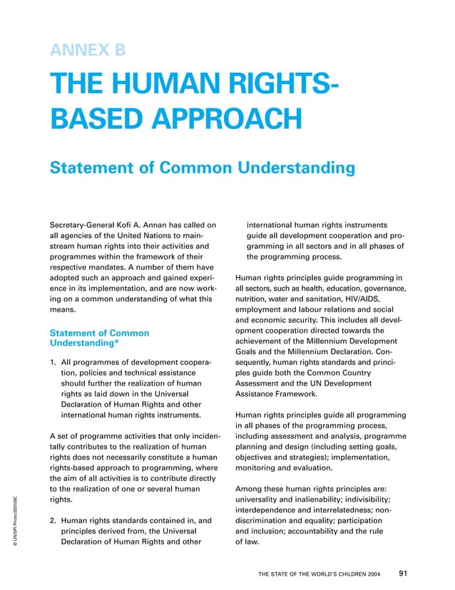 The Human Rights Based Approach Of The UN | PDF | Free Download