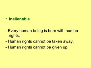 The Human Rights Framework | PPT