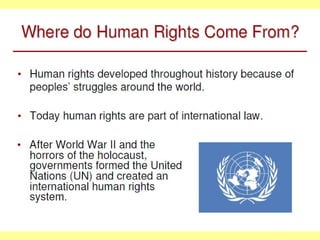 The Human Rights Framework | PPT