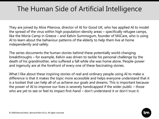 The Human Side of Artificial Intelligence | PPT