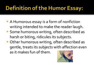 Sense Of Humor Definition Essay