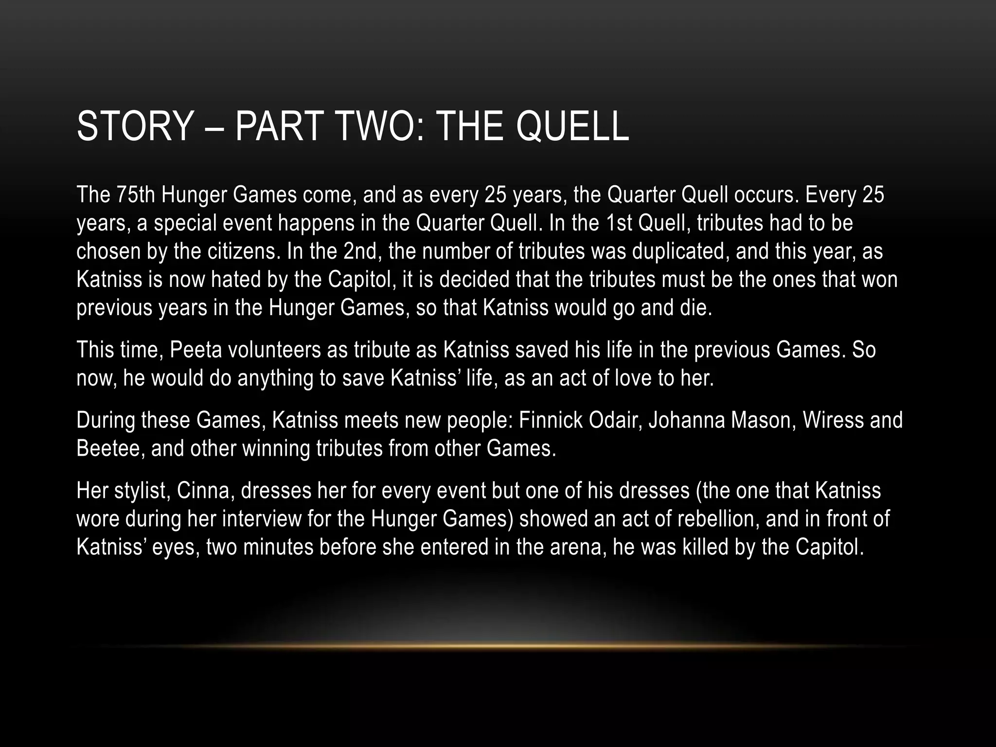 The Hunger Games 2: Catching Fire | PPTX