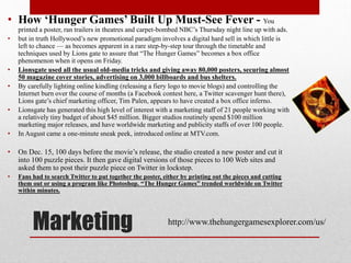 The hunger games case study 2 | PPT