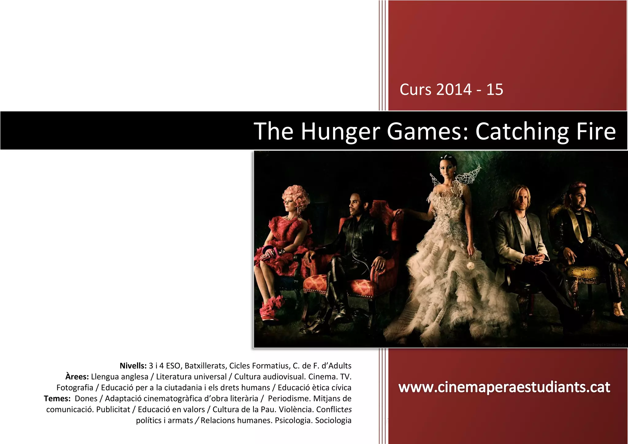 THE HUNGER GAMES: CATCHING FIRE - ACTIVITIES AND EXERCISES | PDF