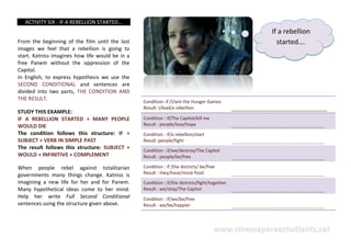 THE HUNGER GAMES: CATCHING FIRE - ACTIVITIES AND EXERCISES | PDF
