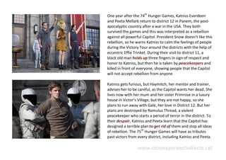 THE HUNGER GAMES: CATCHING FIRE - ACTIVITIES AND EXERCISES | PDF