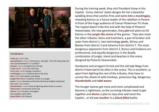 THE HUNGER GAMES: CATCHING FIRE - ACTIVITIES AND EXERCISES | PDF