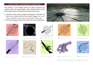 Hunger Games Cornucopia Weapons
