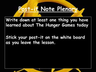 The Hunger Games - Context | PPTX