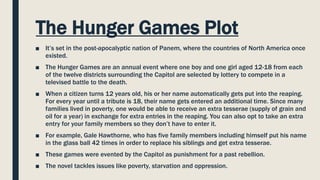 The hunger games and postmodernity | PPTX