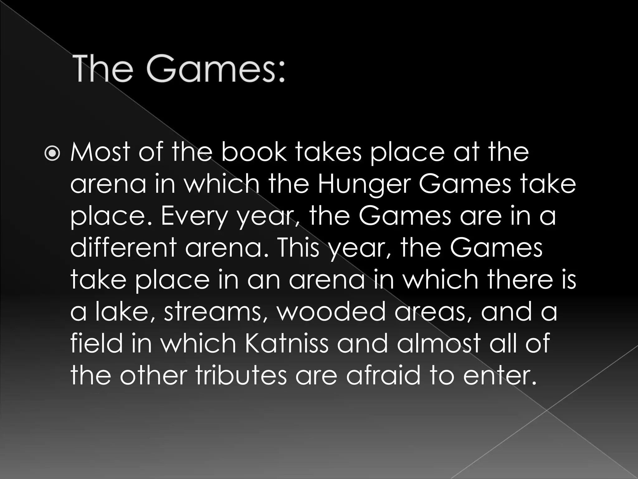 The hunger games book report | PPTX