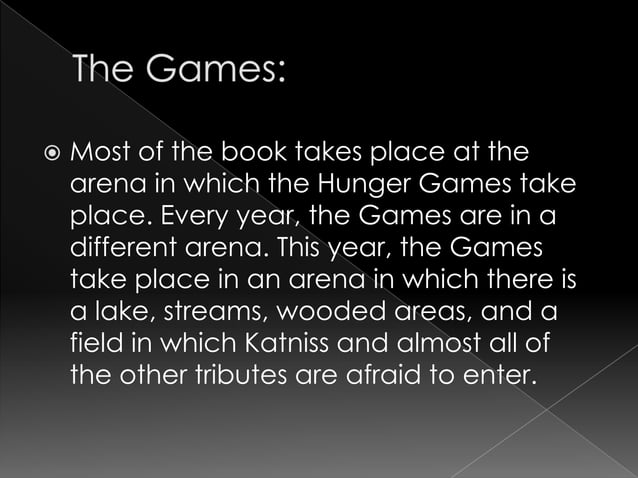 The hunger games book report | PPTX
