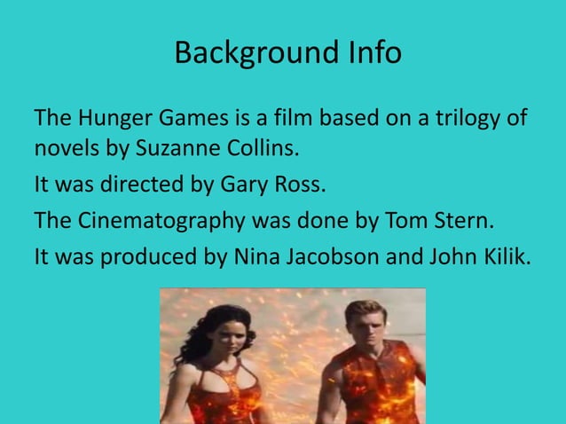 Film trailer analysis of the Hunger Games | PPTX | Video Production ...