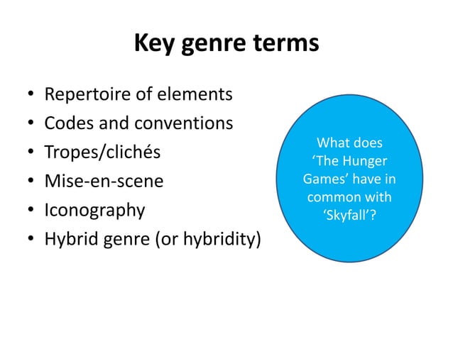A2 Media case study - The Hunger Games (genre) | PPTX