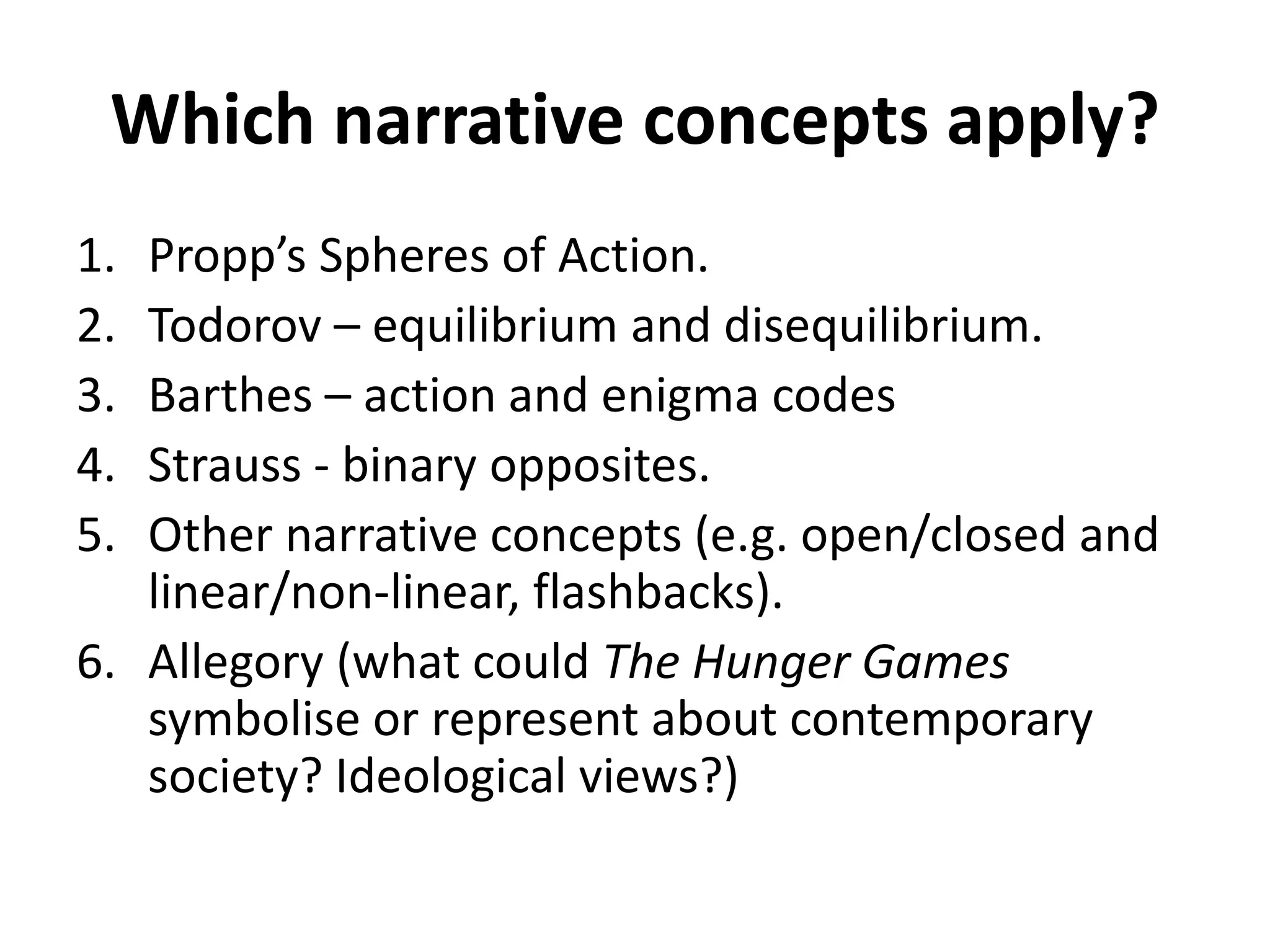 A2 Media The Hunger Games Genre Narrative and Representation | PPTX