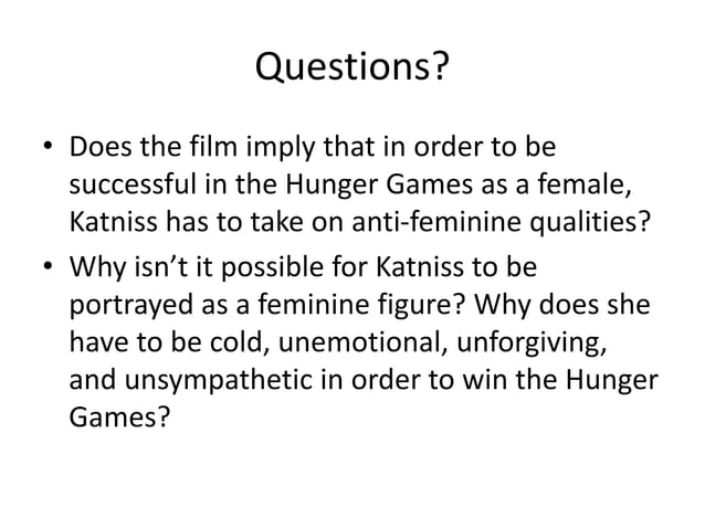 A2 Media The Hunger Games Genre Narrative and Representation | PPTX
