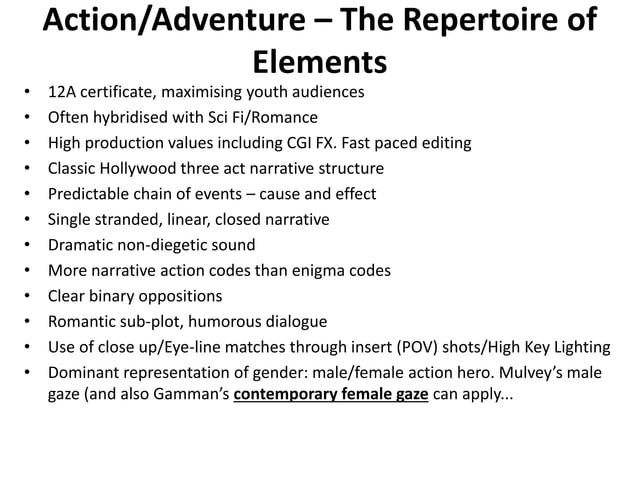 A2 Media The Hunger Games Genre Narrative and Representation | PPTX