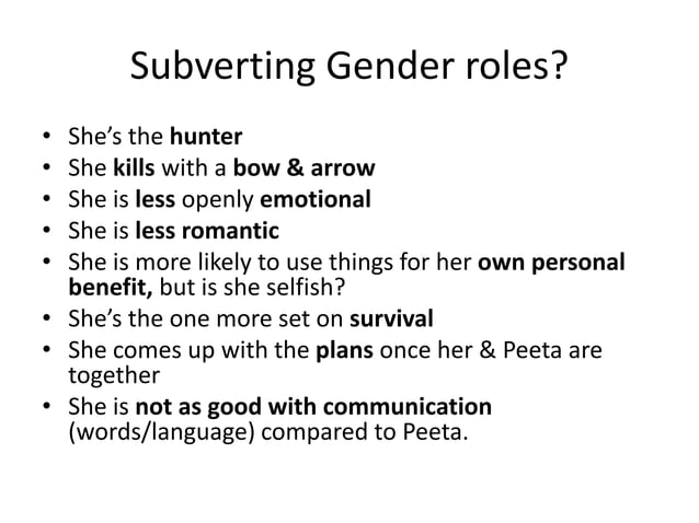 A2 Media Case Study - The Hunger Games (Representation) | PPTX