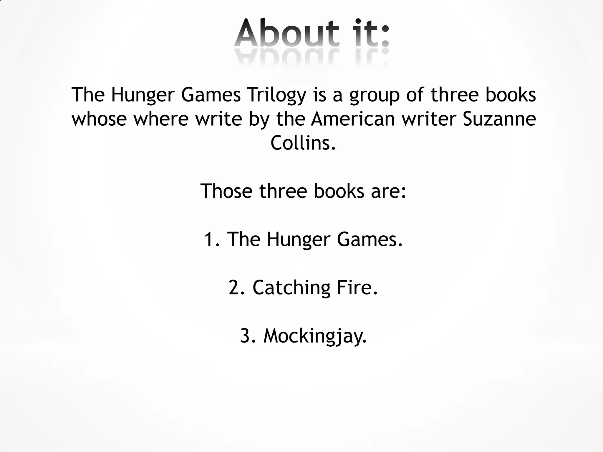 The Hunger Games Trilogy | PPTX