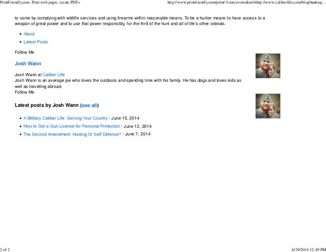 The hunting experience – what it means to be a hunter