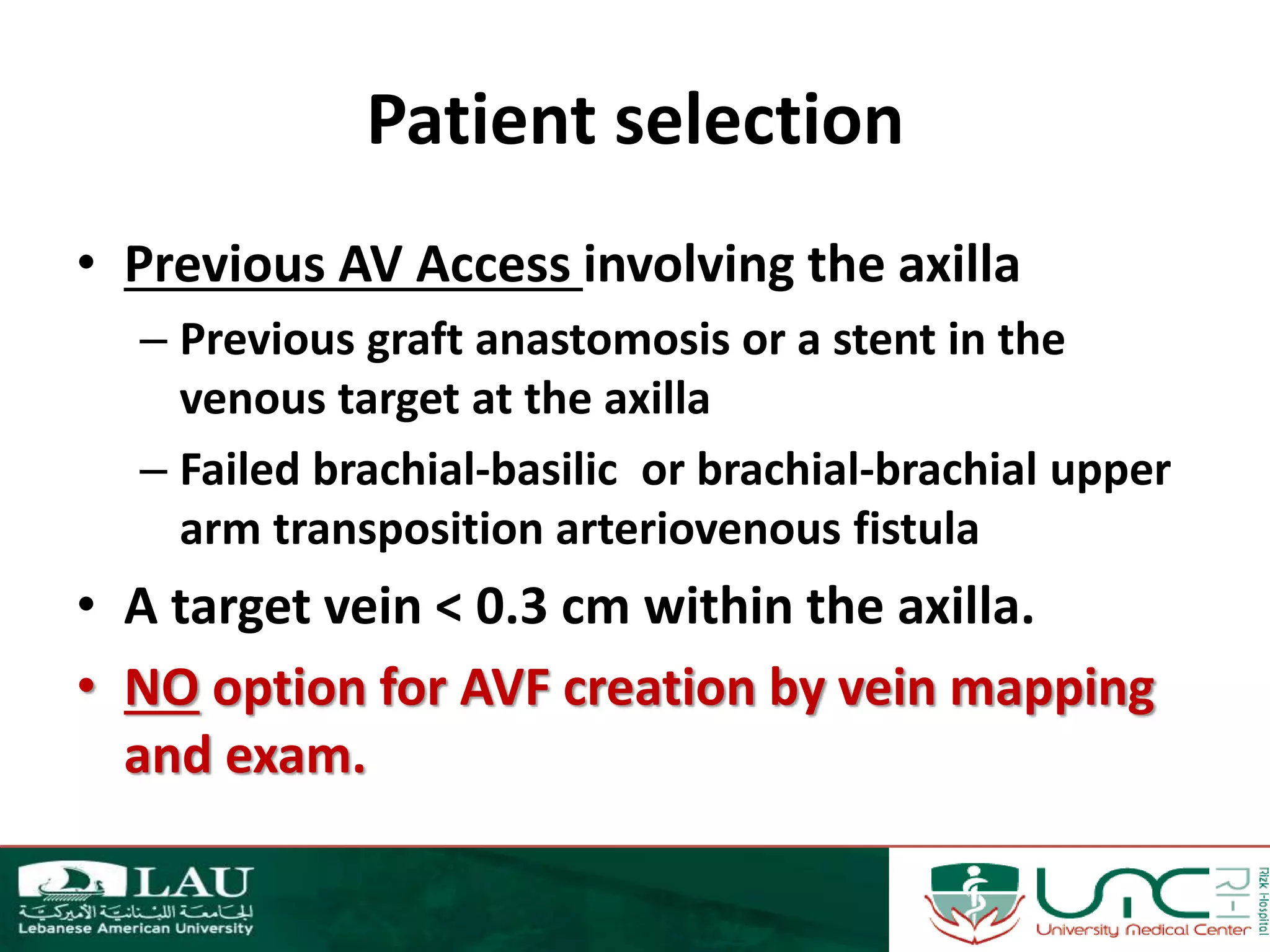 The hybrid vascular e ptfe graft as an alternative for hemodialysis ...