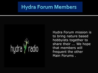 The Hydra | PPTX | Zoos & Aquariums | Attractions