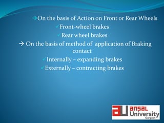 The hydraulic break is an arrangement of breaking | PPTX