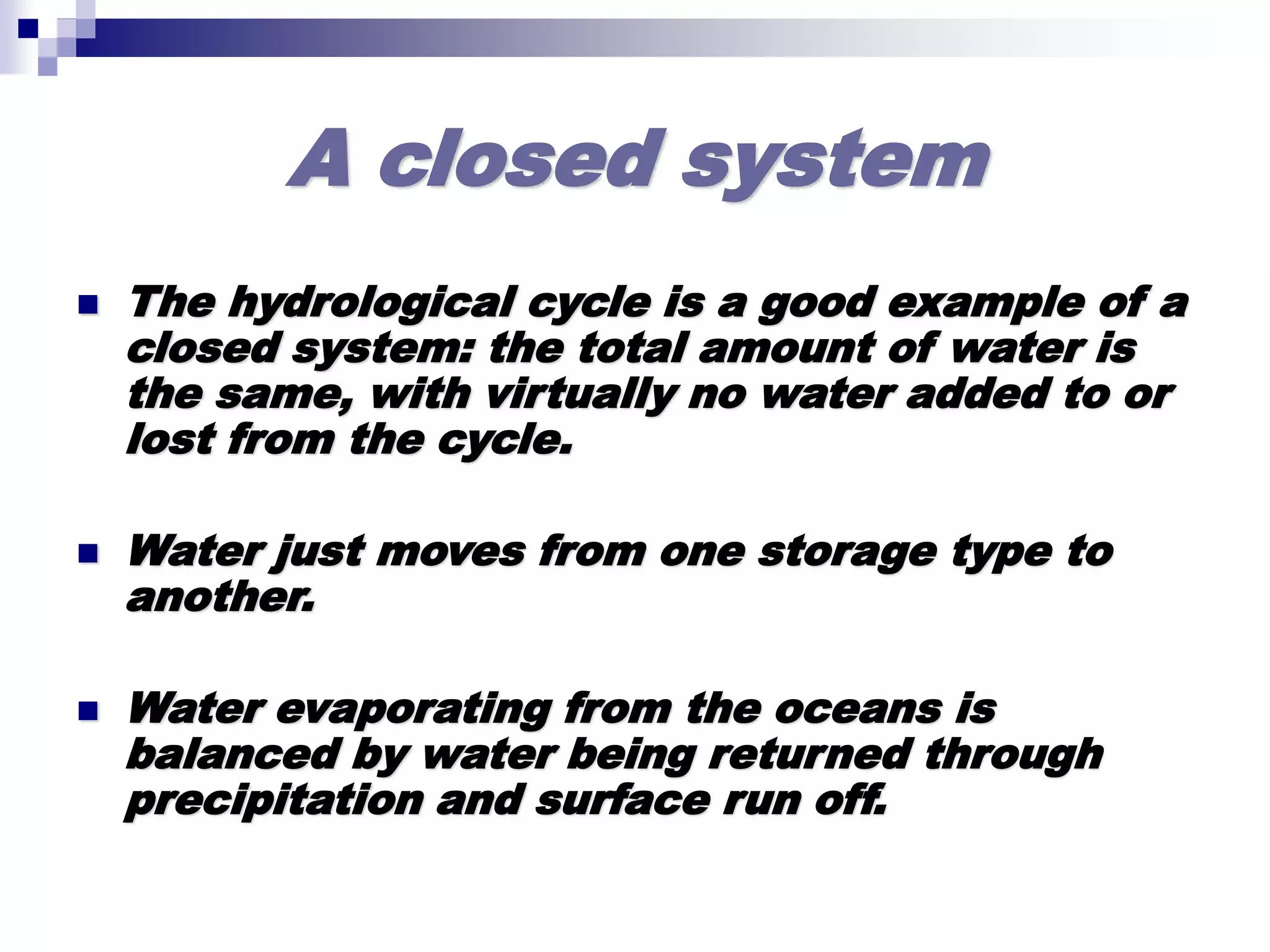 The Hydrological Cycle | PPT
