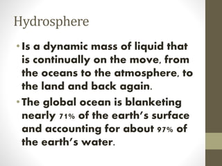 The hydrosphere | PPTX