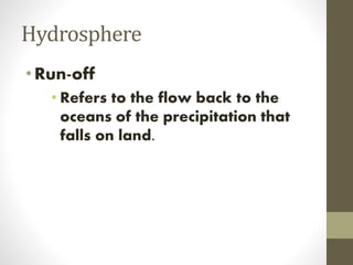 The hydrosphere | PPTX