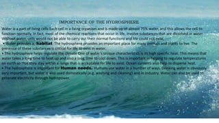 The hydrosphere presentation | PPTX