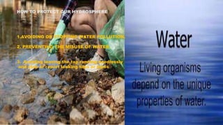 The hydrosphere presentation | PPTX