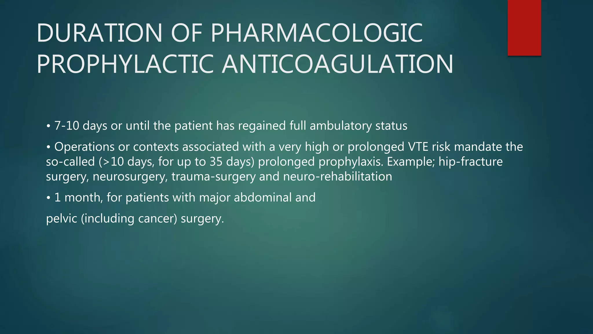 The hypercoagulable states in anaesthesia | PPTX