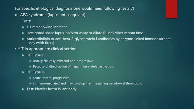 The hypercoagulable states in anaesthesia | PPTX | Blood Disorders ...