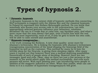 The hypnosis by group5 | PPT