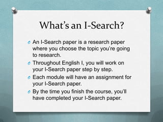 The i search process | PPTX