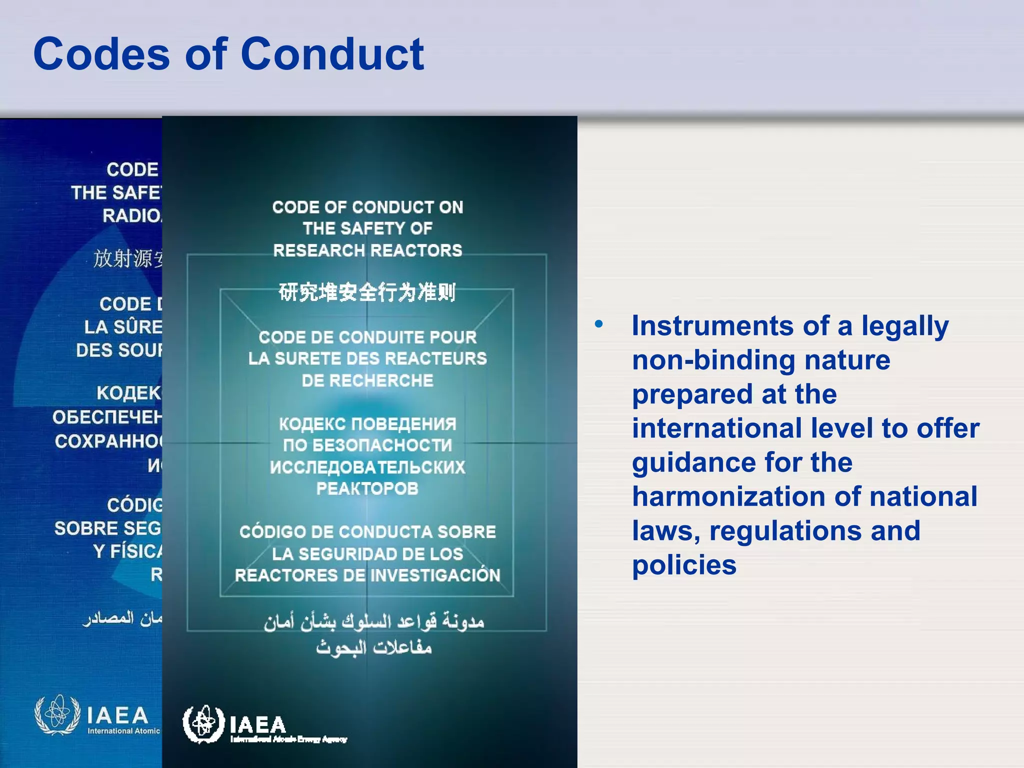 The IAEA Legal Framework for Nuclear Safety | PPT