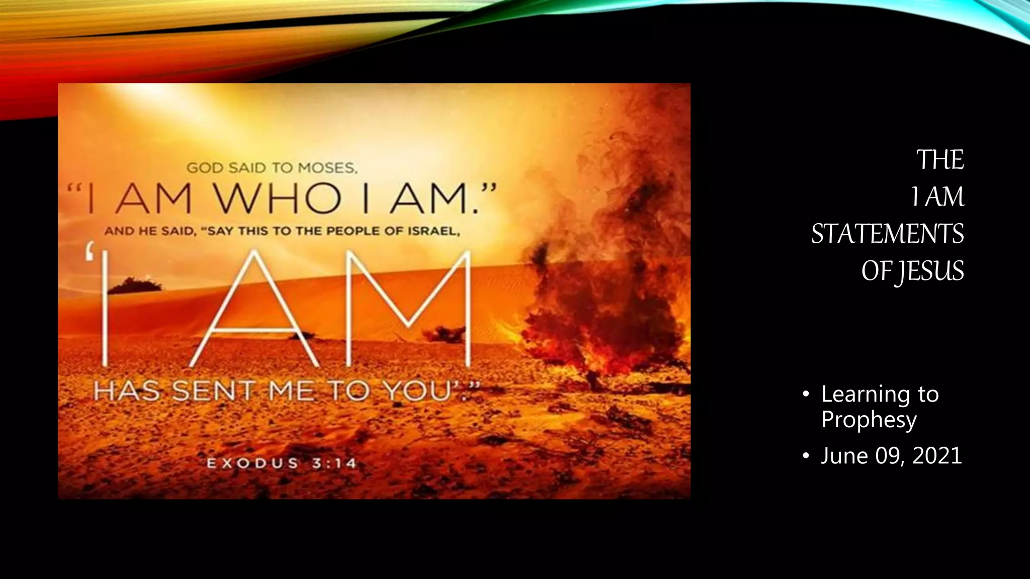 The i am statements of jesus. | PPTX