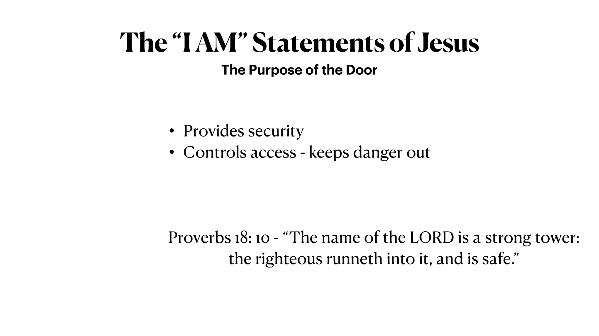 The I AM Statements of Jesus | PDF