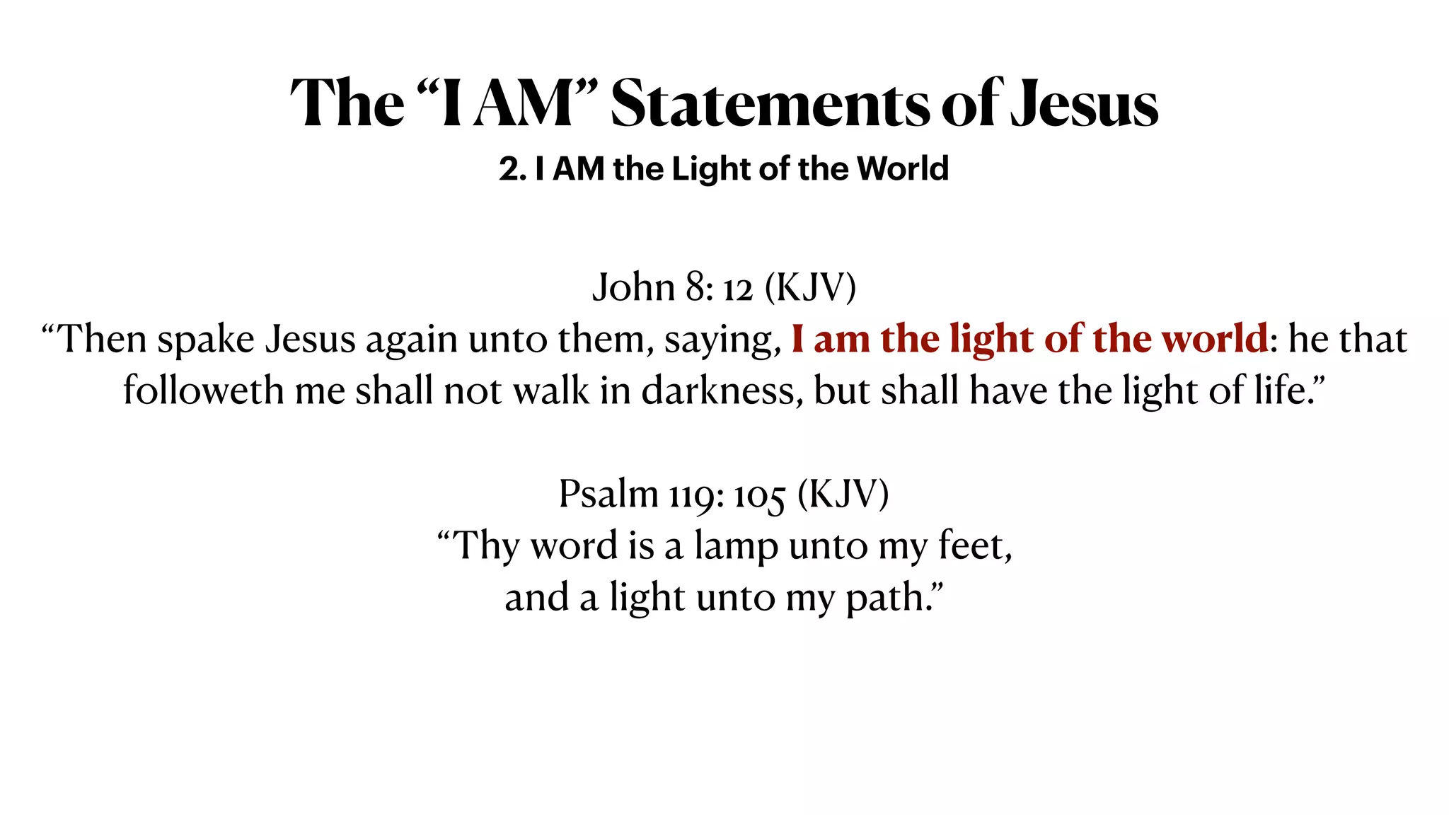 The I AM Statements of Jesus | PDF