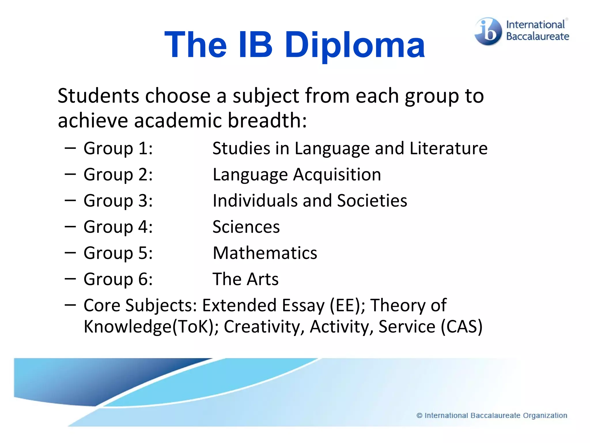The IBDP | PPT