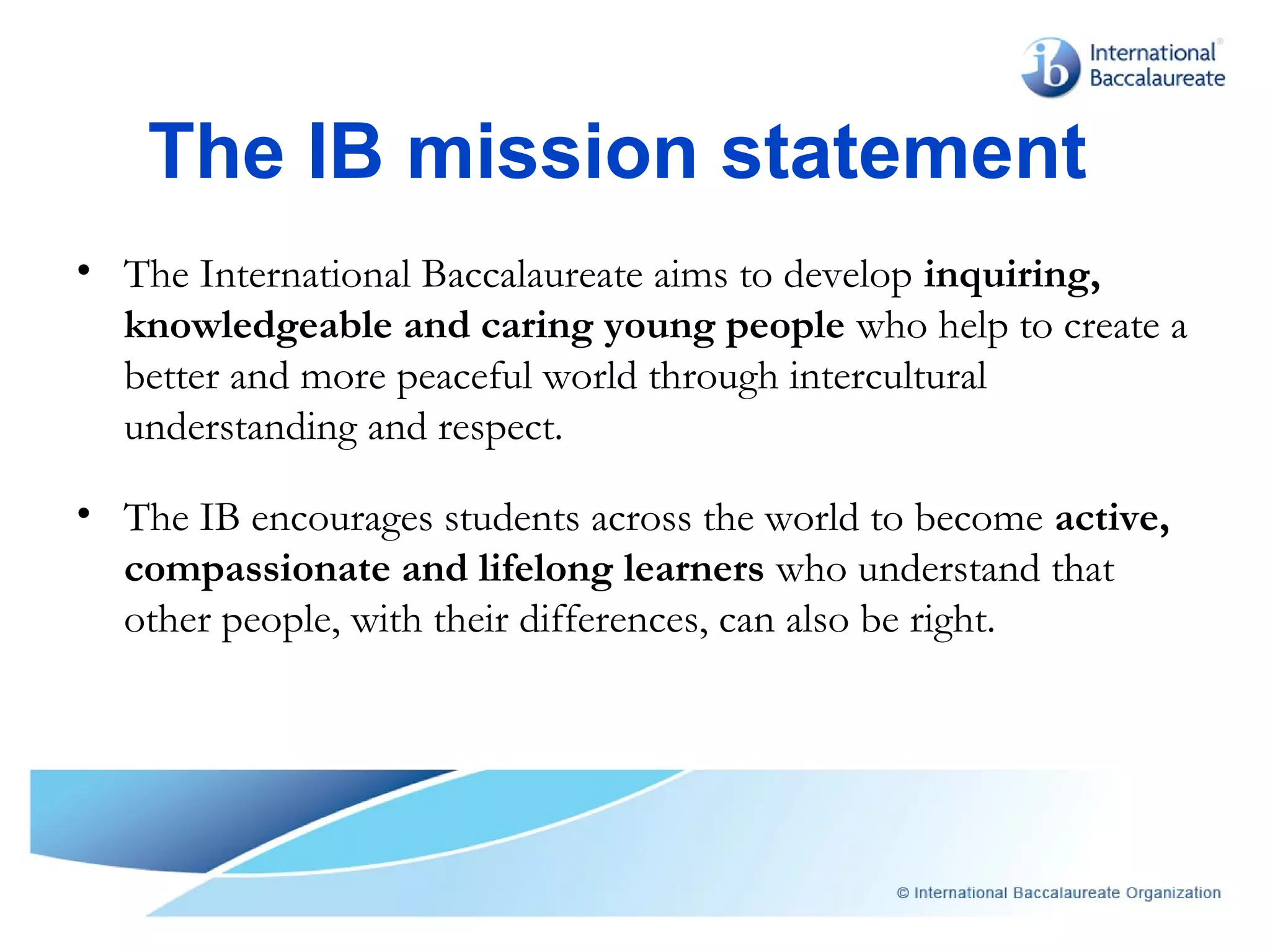 The IBDP | PPT