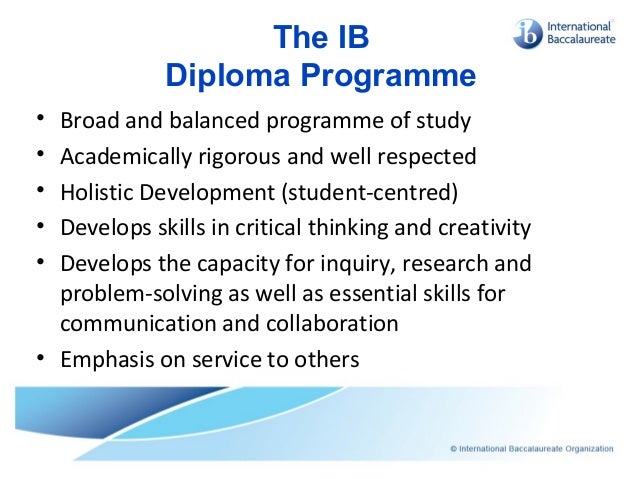 The IBDP