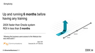 The IBM Netezza datawarehouse appliance | PPTX